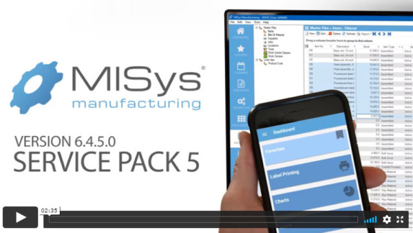 What's New in MISys Manufacturing | MISys Manufacturing Software