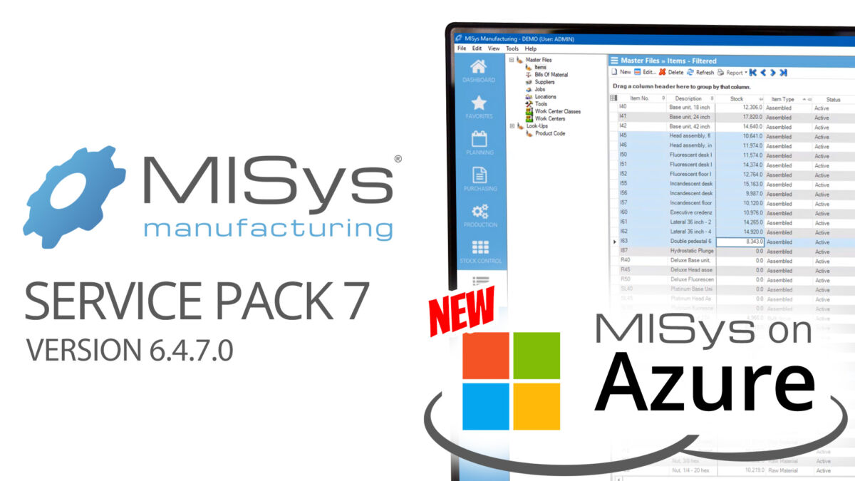 MISys Introduces "MISys on Azure” - MISys Manufacturing MRP Software